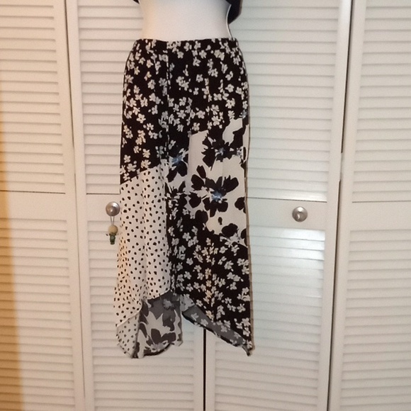 Cato | Skirts | Cato Black And White Asymmetrical Skirt | Poshmark